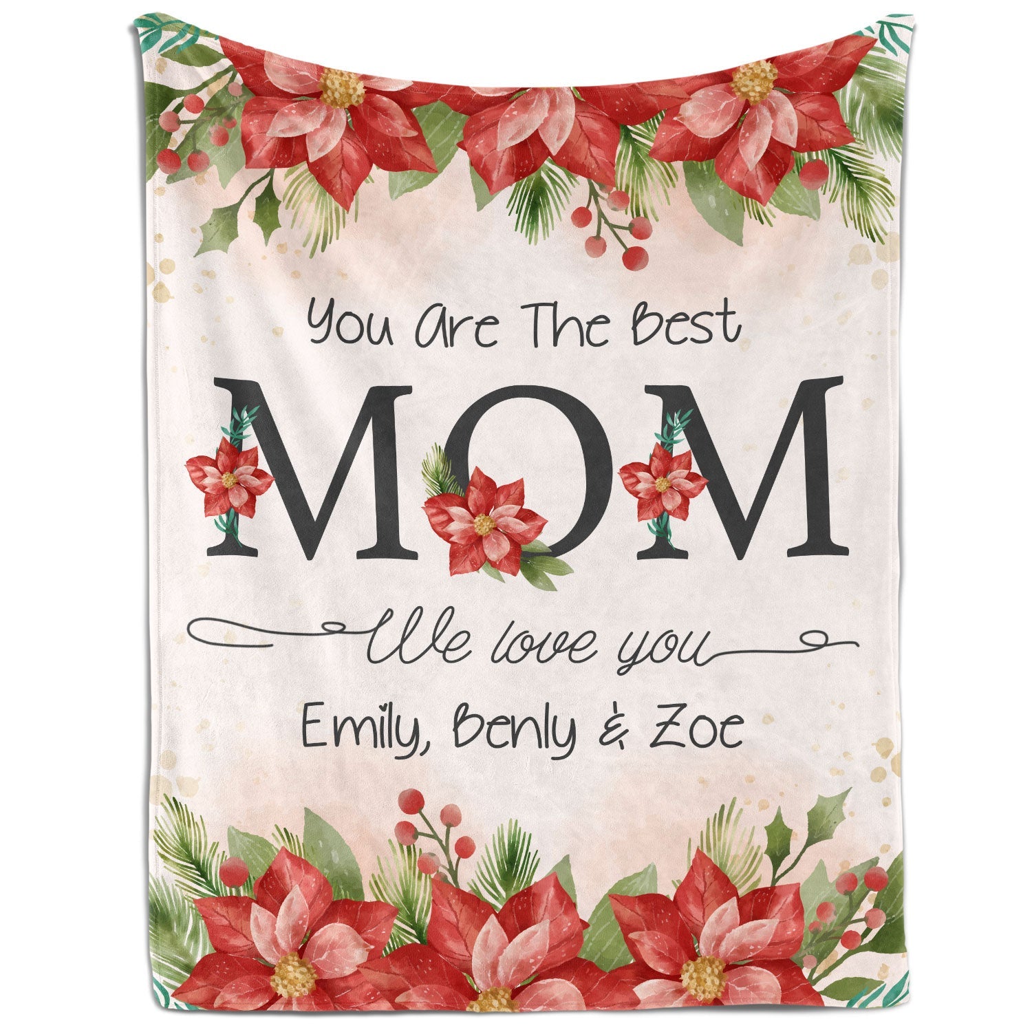 You Are The best Mom - Personalized Christmas gift For Mom - Custom Bl ...