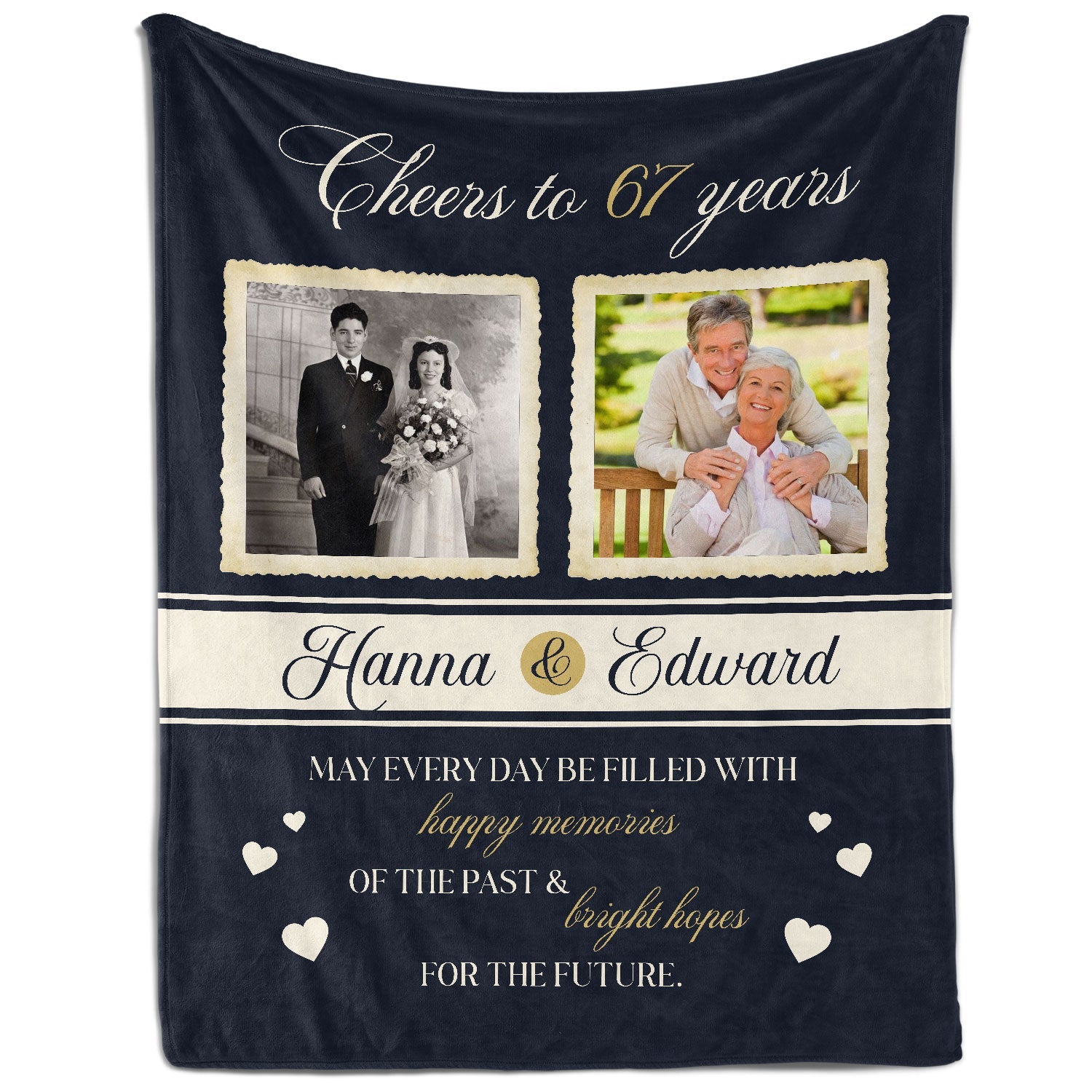 Cheers to 67 Years - Personalized 67 Year Anniversary gift For Parents ...