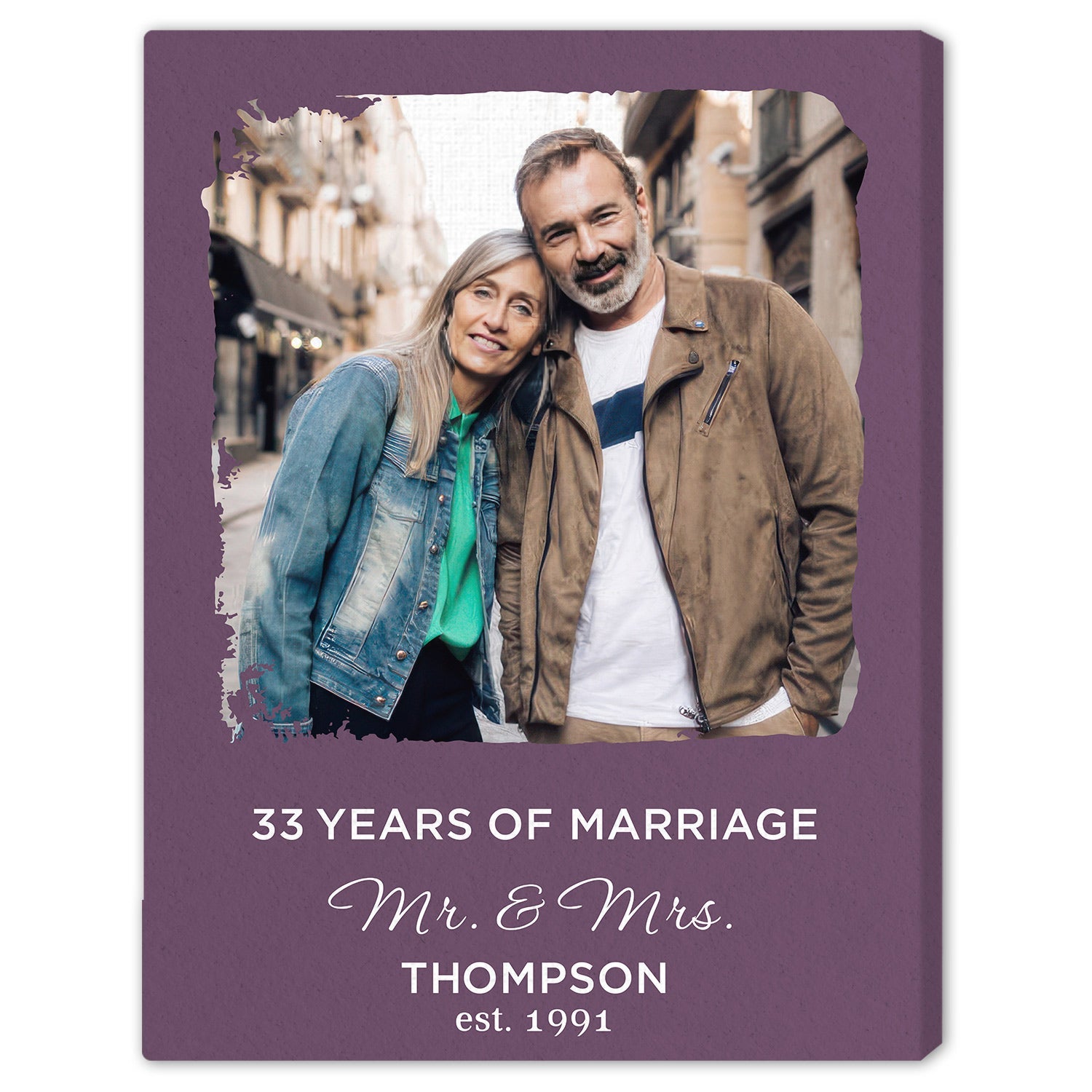 33 Years Of Marriage - Personalized 33 Year Anniversary gift For Paren ...