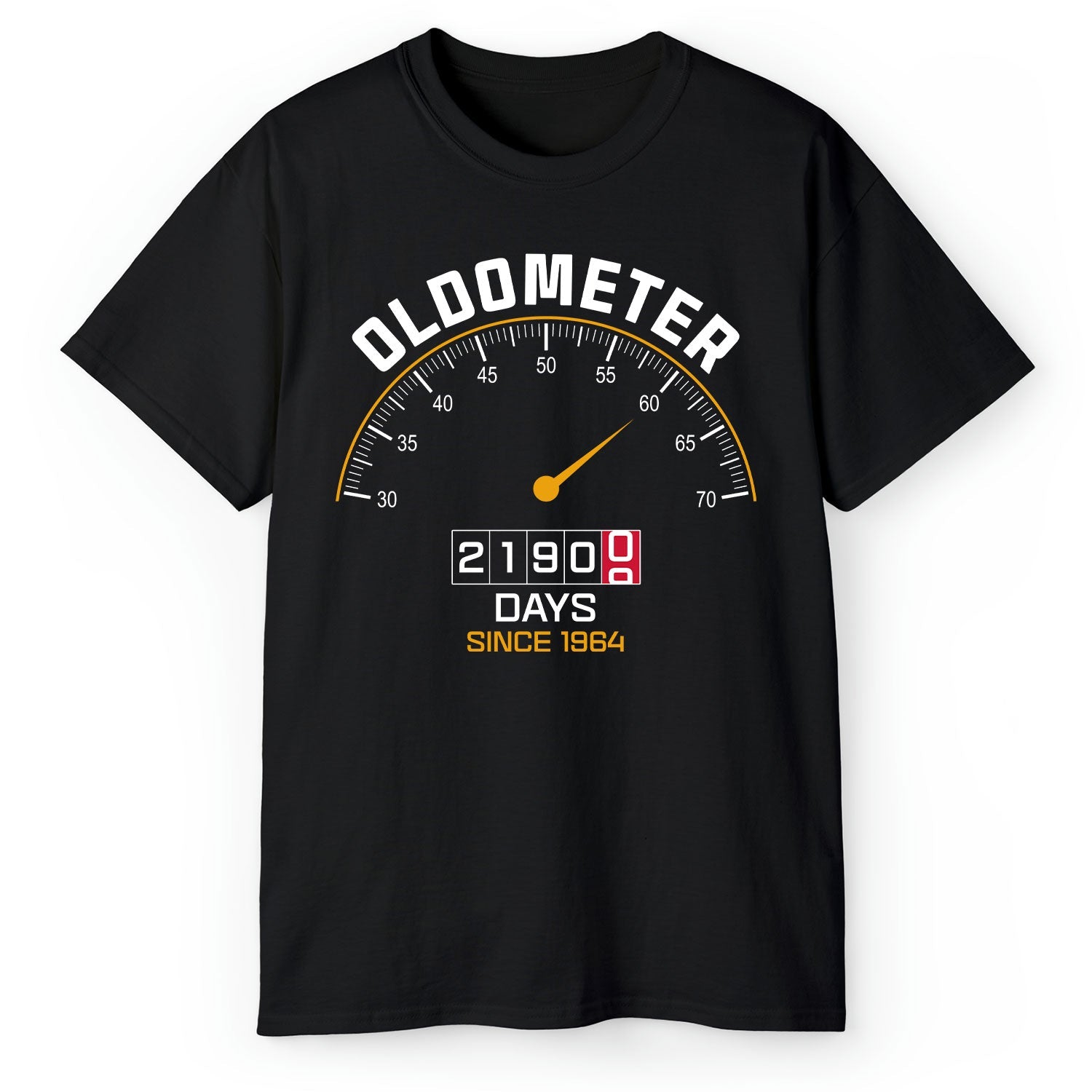 Oldometer - Personalized 60th Birthday gift For 60 Year Old - Custom T ...