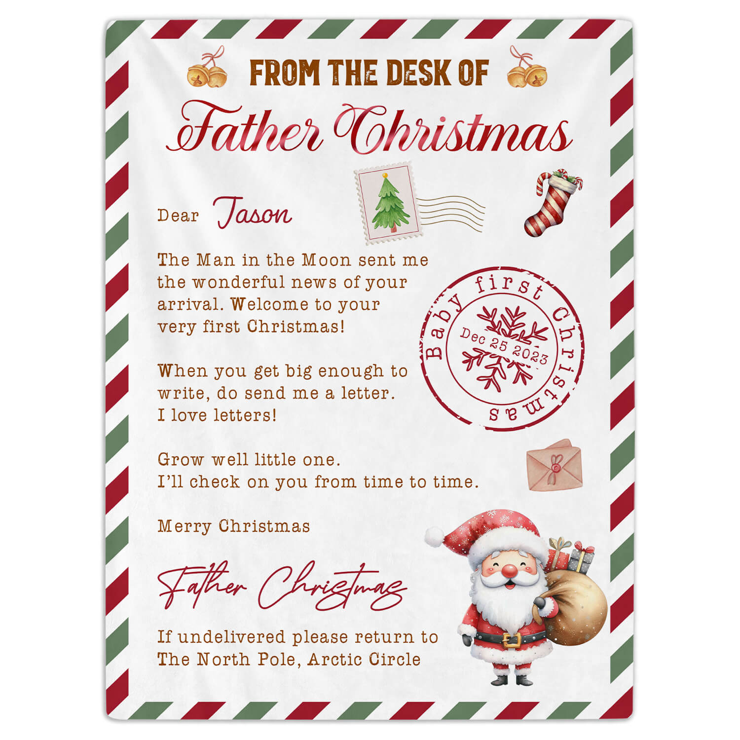 From The Desk Of Father Christmas - Personalized First Christmas gift ...