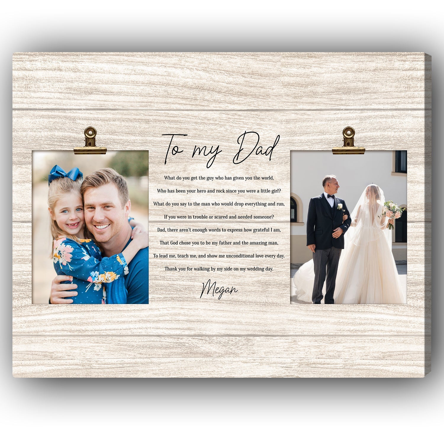 Father Of The Bride Present - Personalized Wedding gift For Father Of ...