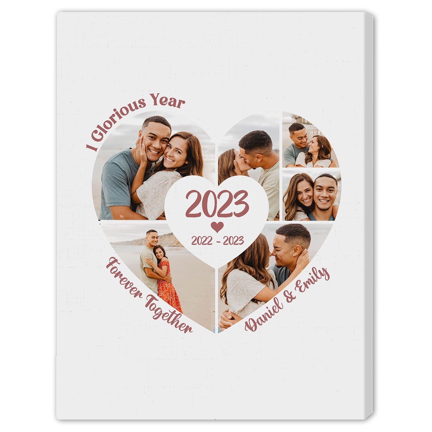 1 Glorious Year Photo Collage - Personalized First Anniversary Gifts f ...