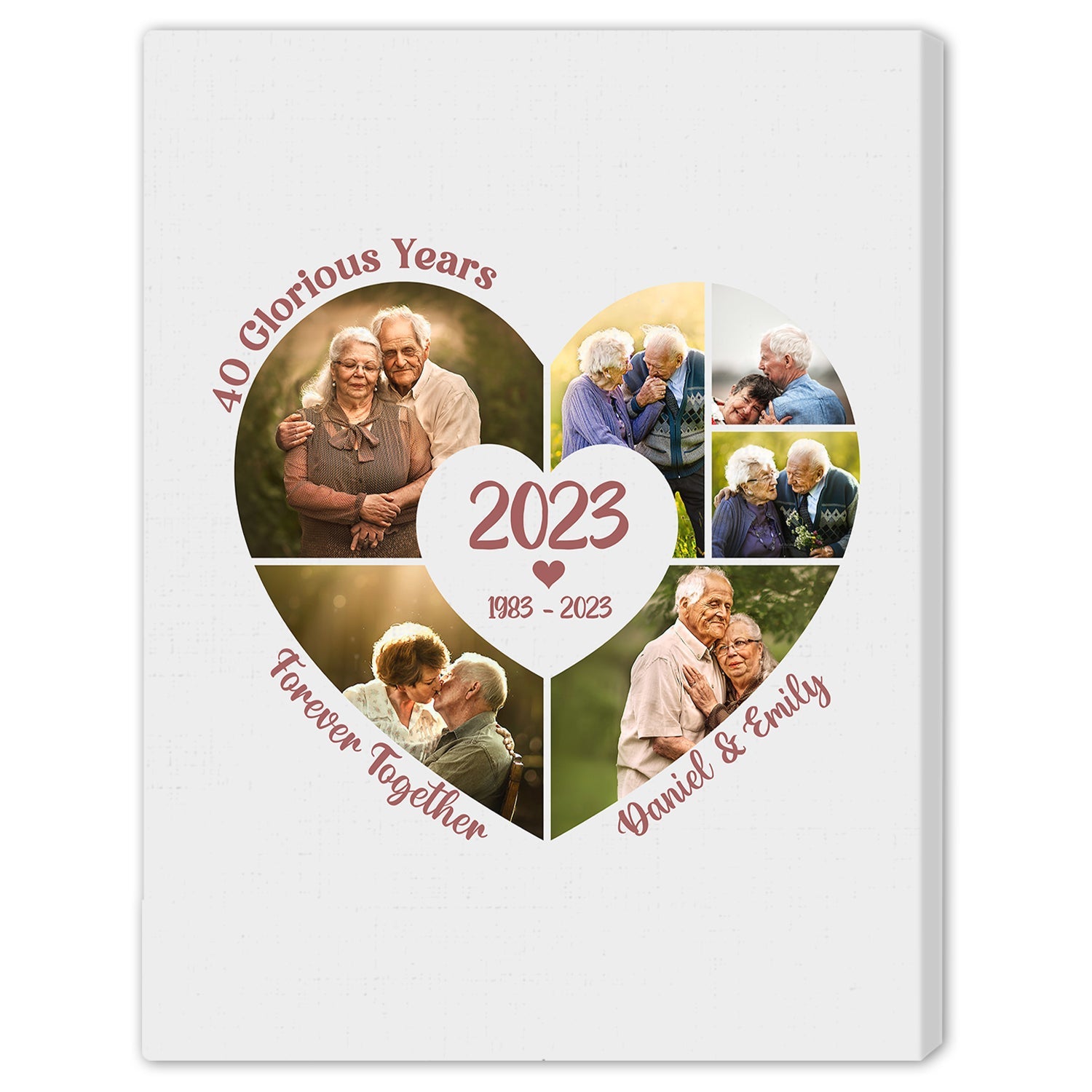 Personalized 40 Year Anniversary gift for parents, him or her - 40 ...