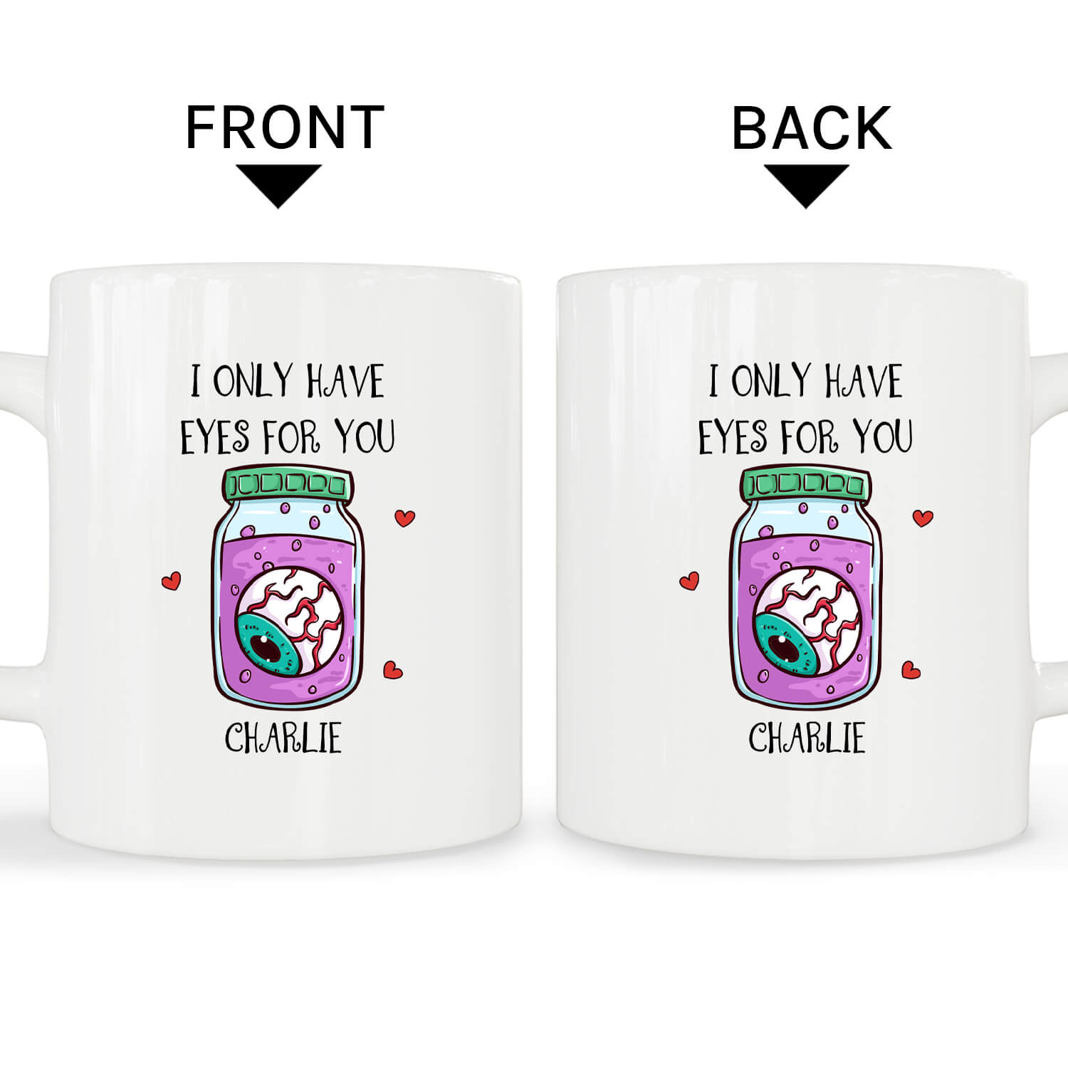 I Only Have Eyes For You - Personalized Anniversary or Halloween gift ...